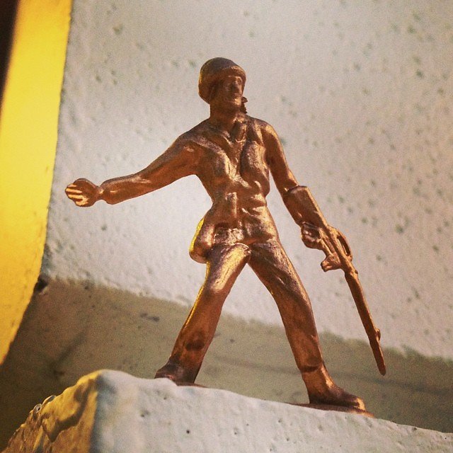Gold soldier spotted on the Vestas building. - Ben Guernsey Design ...